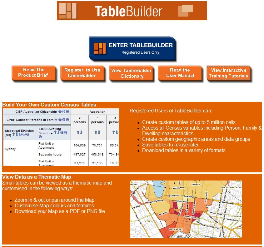 Web 2.0 tools unlock statistics 1 – ABS releases TableBuilder | Sociamind